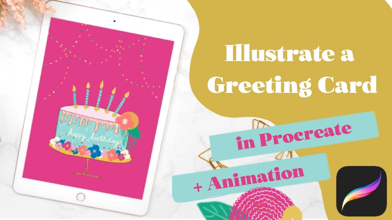 Create an On-Trend Greeting Card in Procreate + FREE Brushes ...